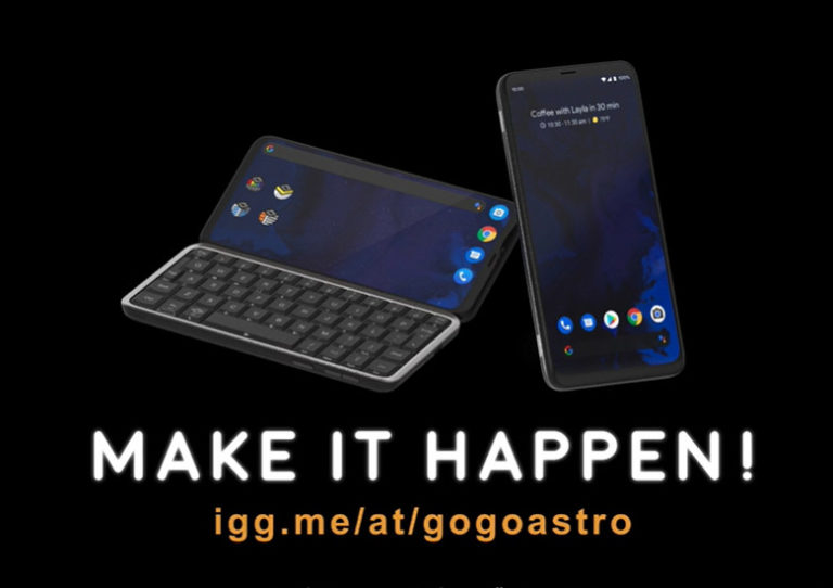 Astro Slide 5G Transformer － スライド型になってスマホとしても普通に使えそうなPDAがクラウドファンディング中です！