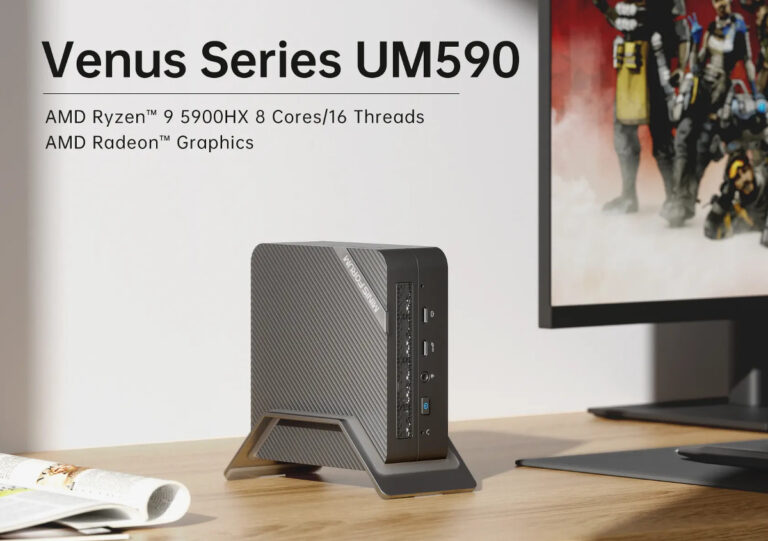 Minisforum UM590 － Ryzen 9 5900HXを搭載する、Minisforum「Venus Series」の高性能ミニPC