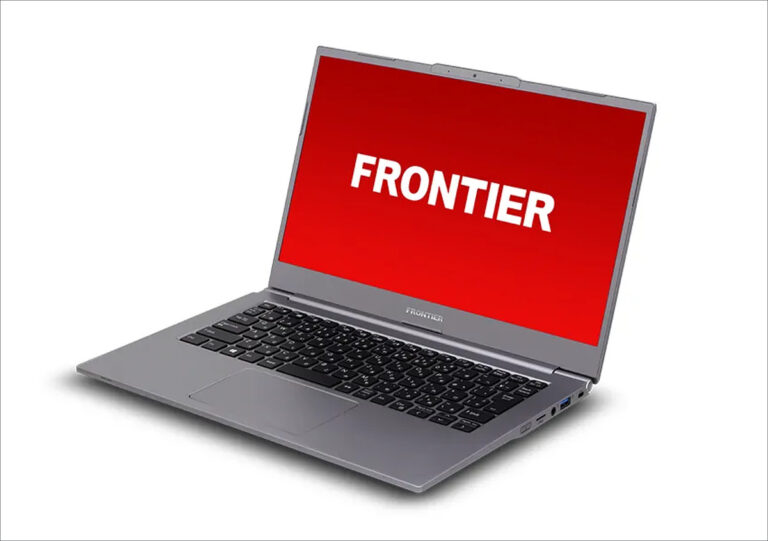 FRONTIER NS（2023）－ 14インチで重さ922 gの超軽量モバイルノート、CPUの型番が新しくなりました